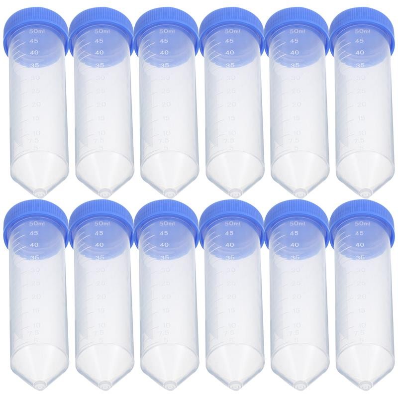 50/25PCS Conical Centrifuge Tubes With Screw Cap Pointed Head Test ...