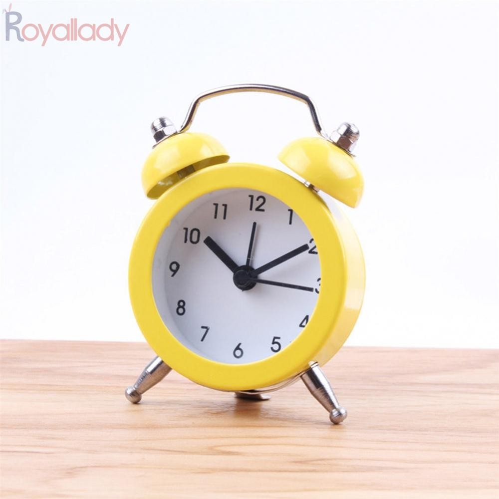 Bedside Night Quartz Movement Mini Alarm Clock Almost Mute Scanning ...