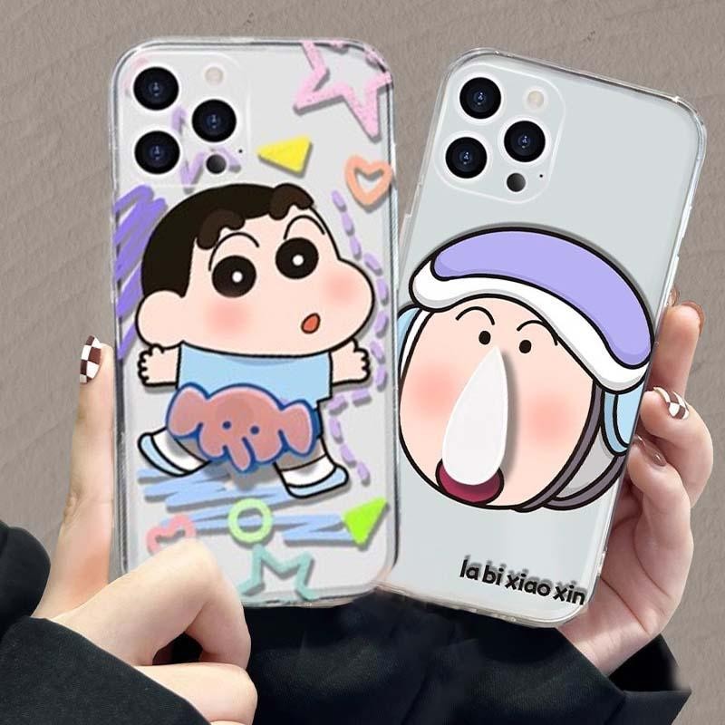 3D Cute Rotating Small Elephant Snot Crayon Shin-Chan Case For Samsung ...
