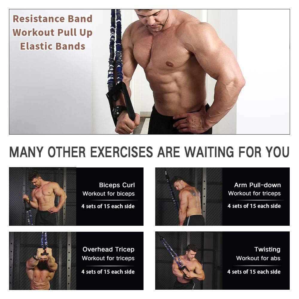 Pulling rope chest expansion device for home chest muscle training ...