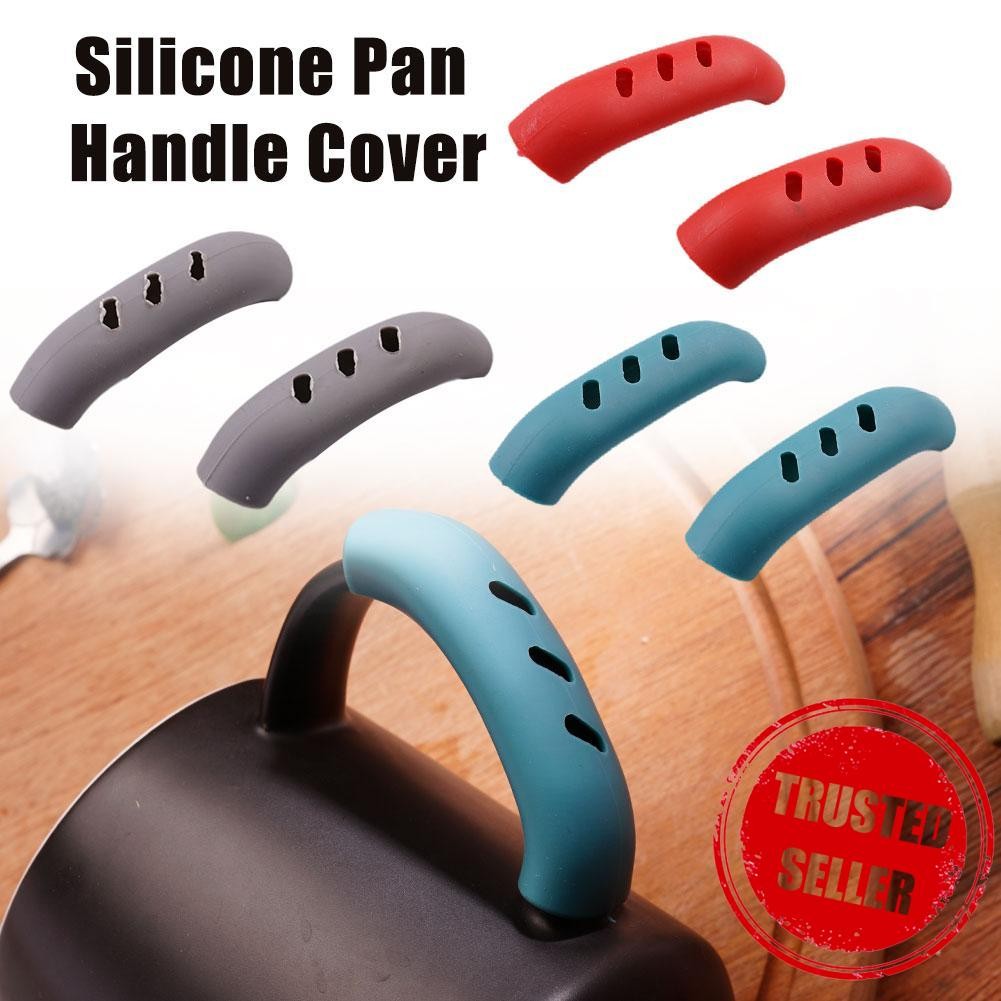 New Anti-scalding Silicone Pan Handle Cover Protective Handle Kitchen ...