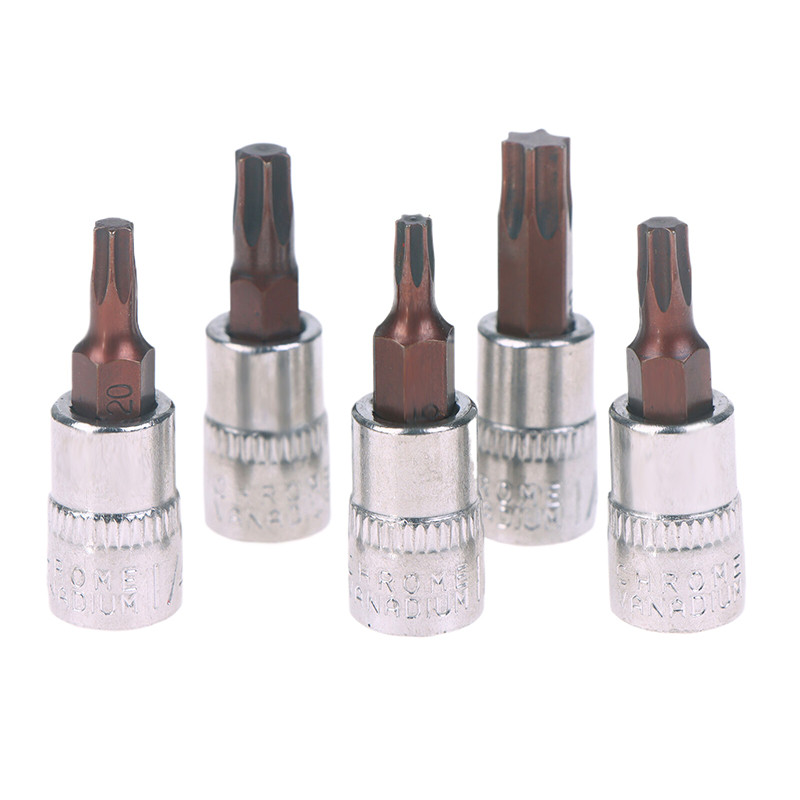 { flyflower.ph } 5 Pcs Torx Screwdriver Bits 1/4 Inch Drive Socket Head ...