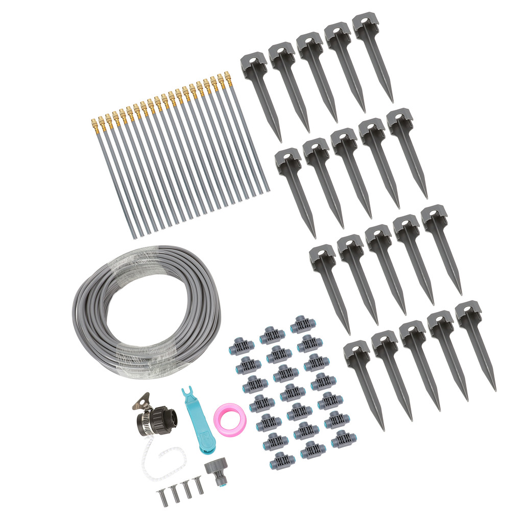 [CSS]Garden Watering Misting System 82FT 4/7 PVC Hose Drip Irrigation ...