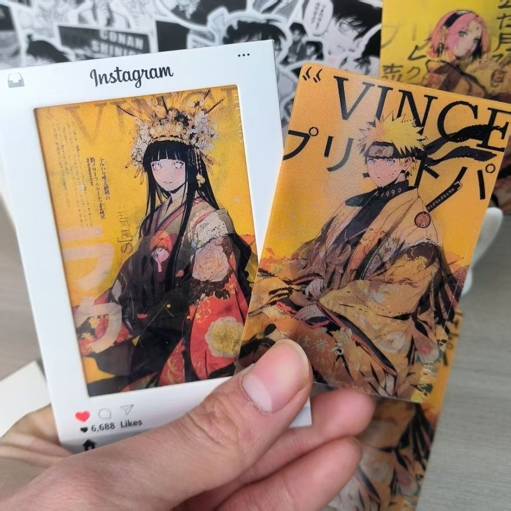 Naruto Grating Card Uchiha Sasuke Anime Peripheral Dynamic Card ...