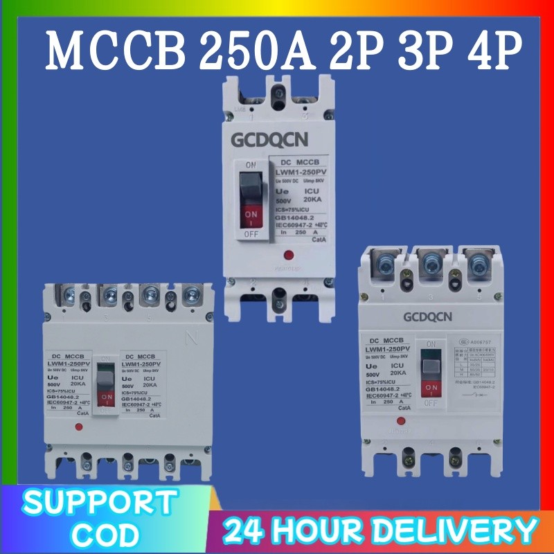Moulded Case Circuit Breaker DC 2P 3P 4P MCCB 80A 100A 125A. 160A,180A ...
