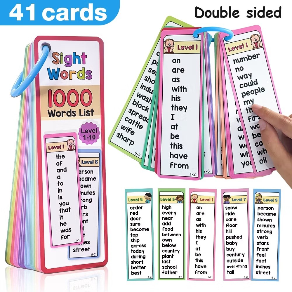 【🇵🇭 Ready Stock】1000 English Sight Words Flashcards 41 cards Dolch ...