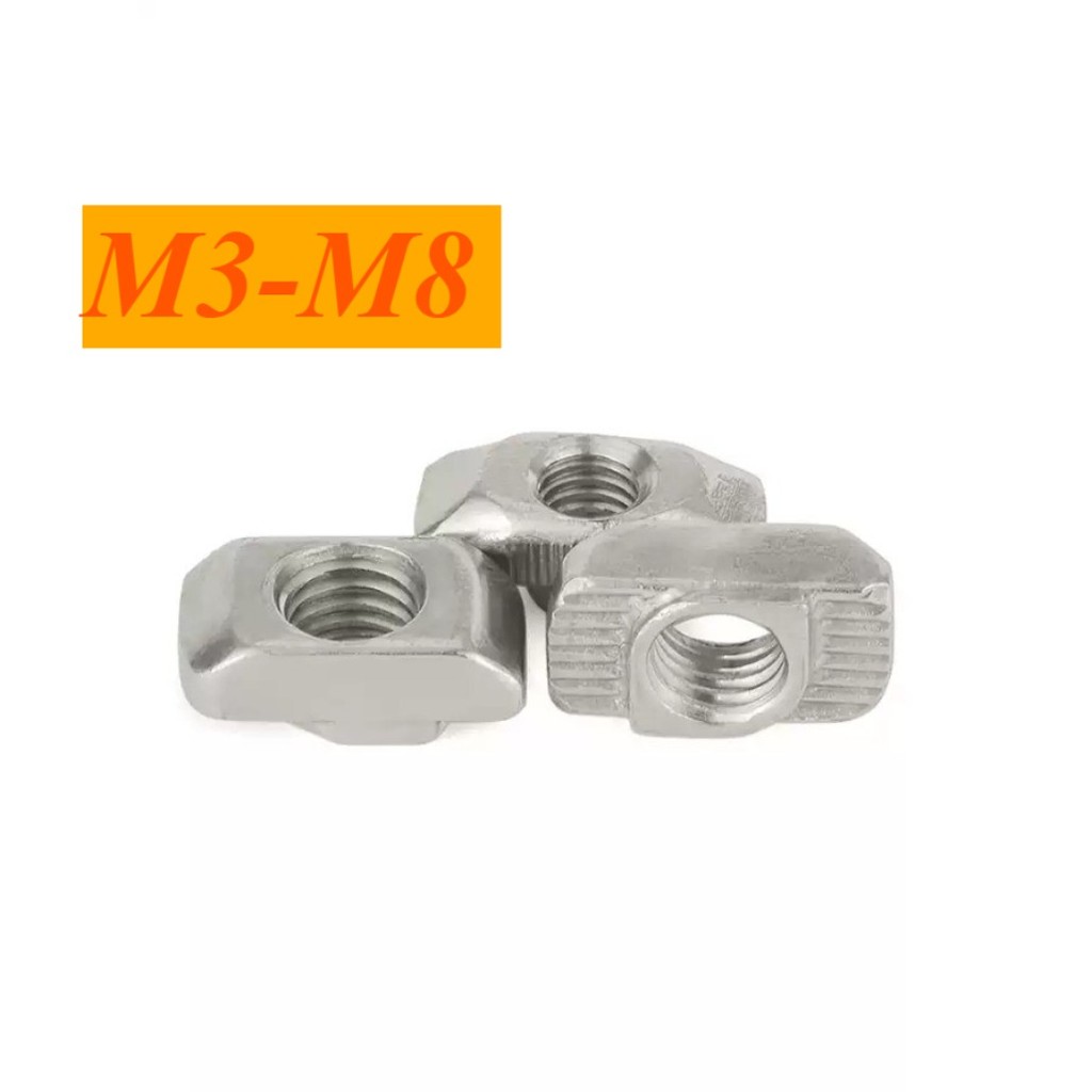 European Standard T-Type Nut (Nickel-Plated) Semicircle T-Type Nut M3 ...