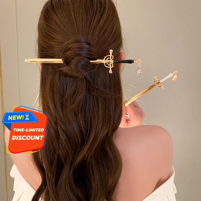 Vintage Sword Hairpin For Women Ancient Style Hair Accessory Imitation ...
