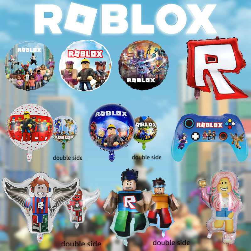 1pc Roblox Helium Foil Balloon Game Boy Toys Birthday Party Decorations ...