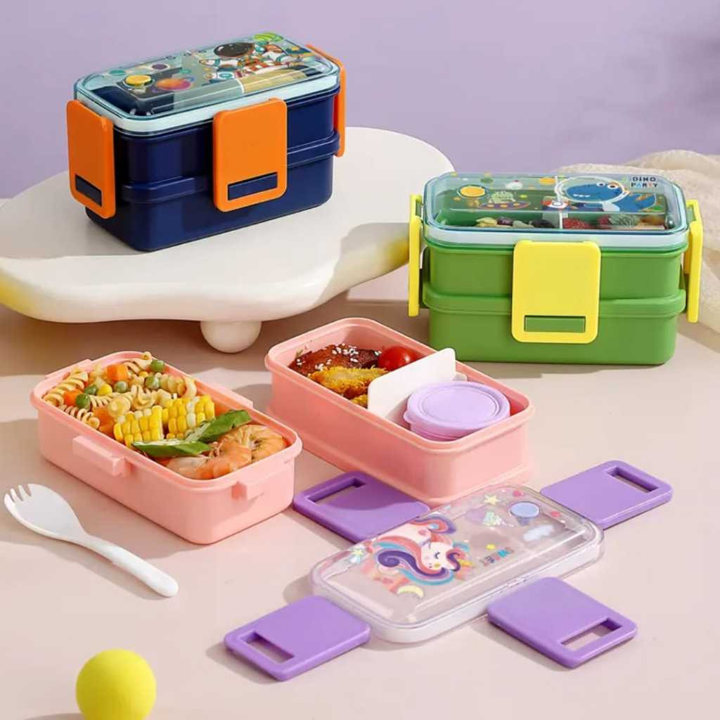 High Character Lunch Box 2 Levels Capacity 1000ml | Shopee Philippines