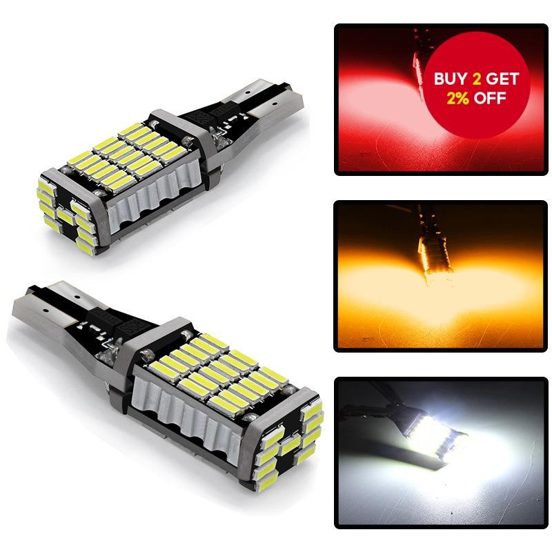 Led Turn Signal Light Peanut Bulb 45 Chips T10/T15 Terminal Bright Eyes ...