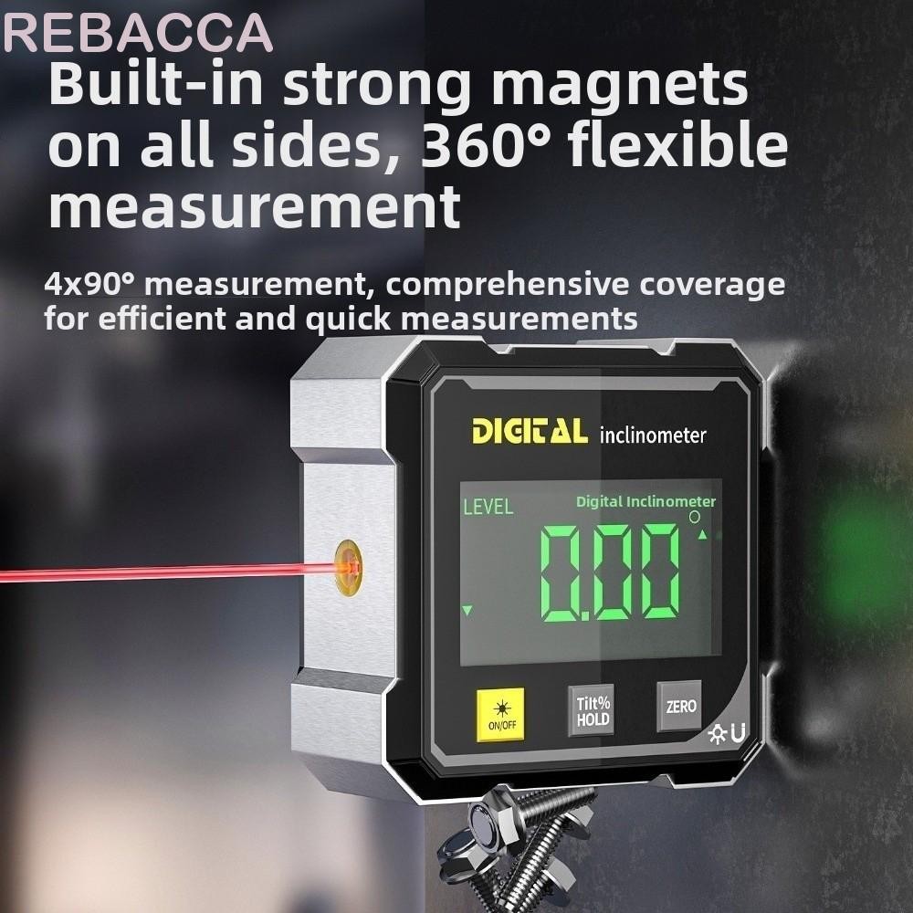 REBACCA Display Angle Gauge, Four Sided Digital Display Level ...