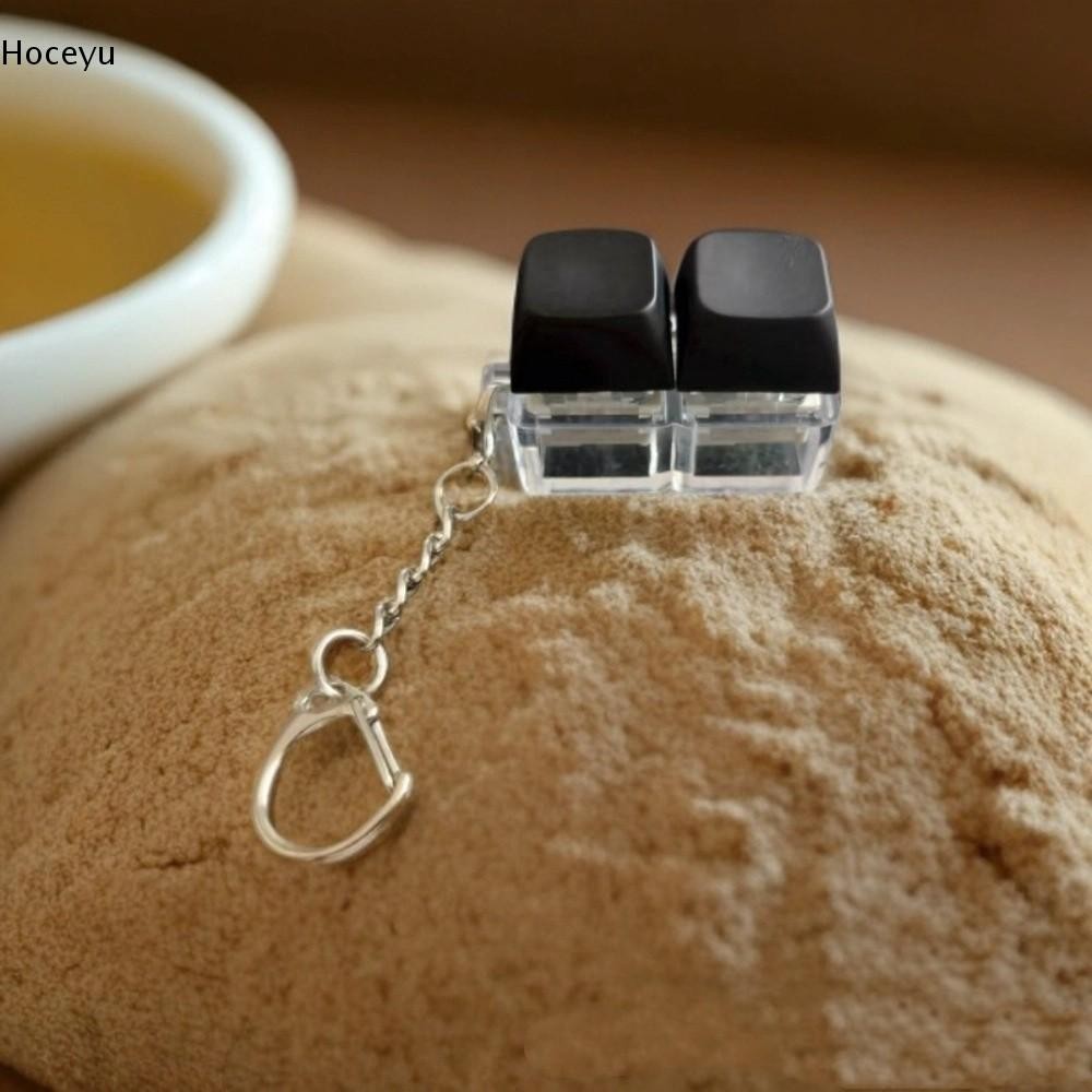 HOCEYU Fidget Keychain, DIY Keyboard With Light Finger Keyboard Caps ...