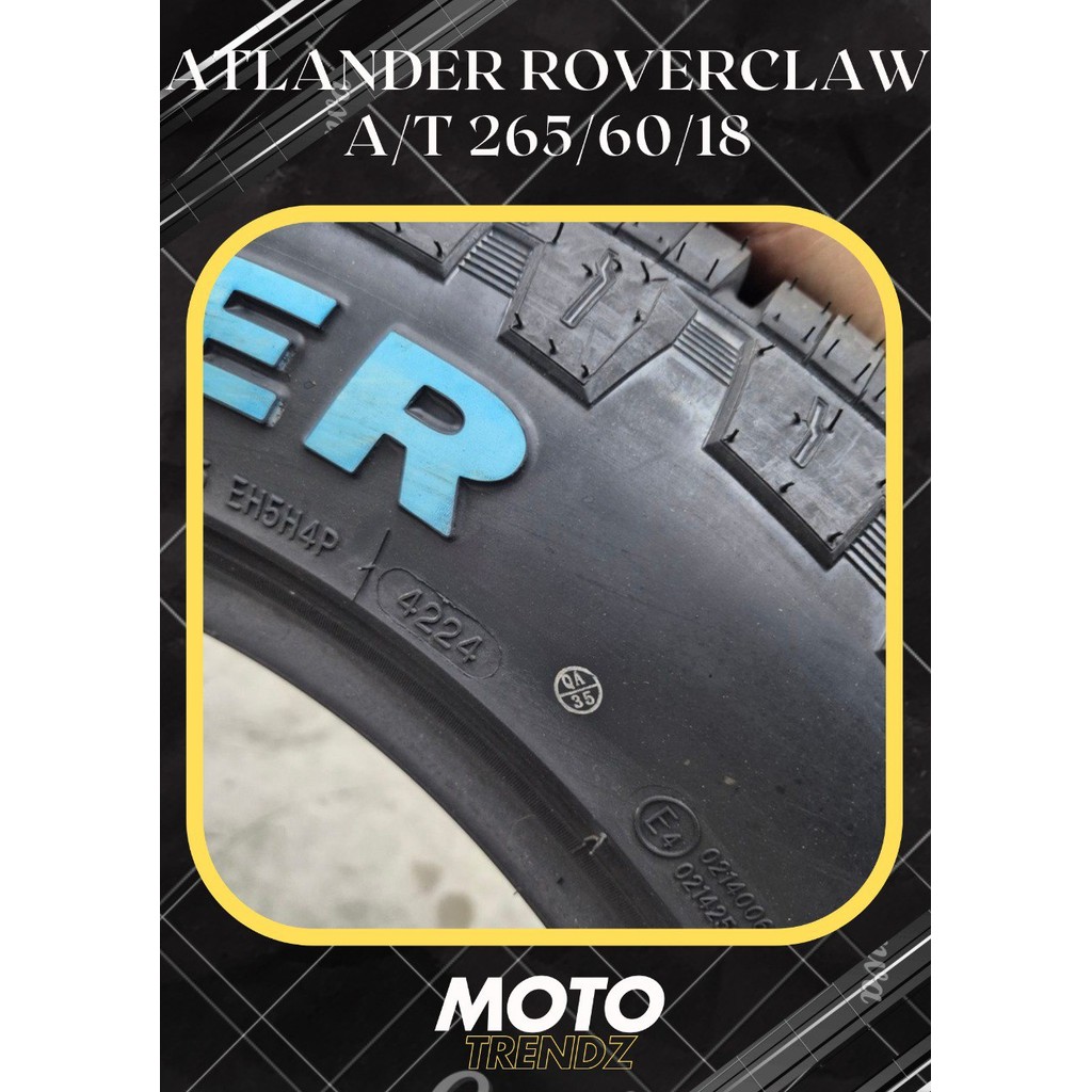 Atlander Roverclaw All Terrain Tires 265/60R18 Made in Thailand 5 Years ...