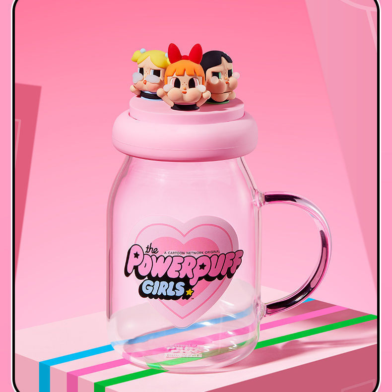 P POPMART POPMART CRYBABY x Powerpuff Girls Series Glass Cup Trendy ...