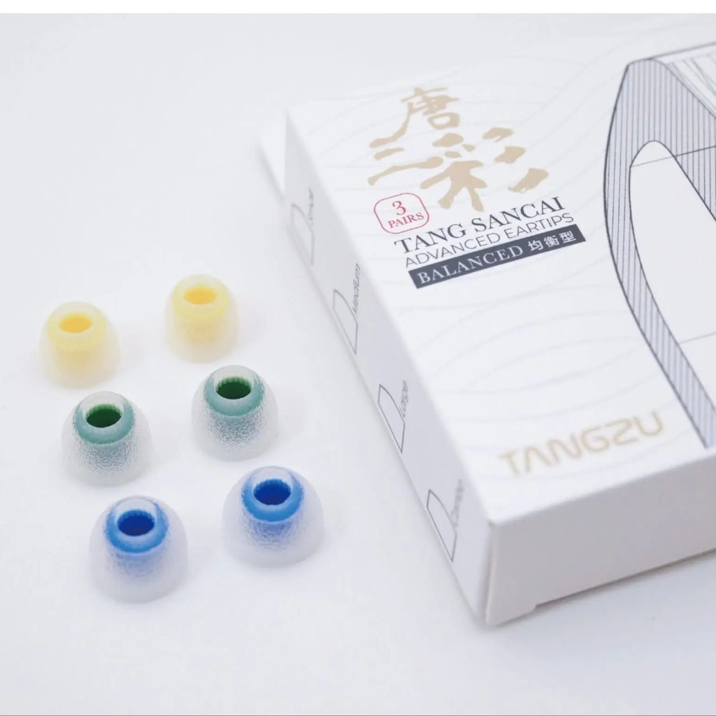 TANGZU Tang Sancai Matte Texture Straight Tooth Grooves Eartips for ...