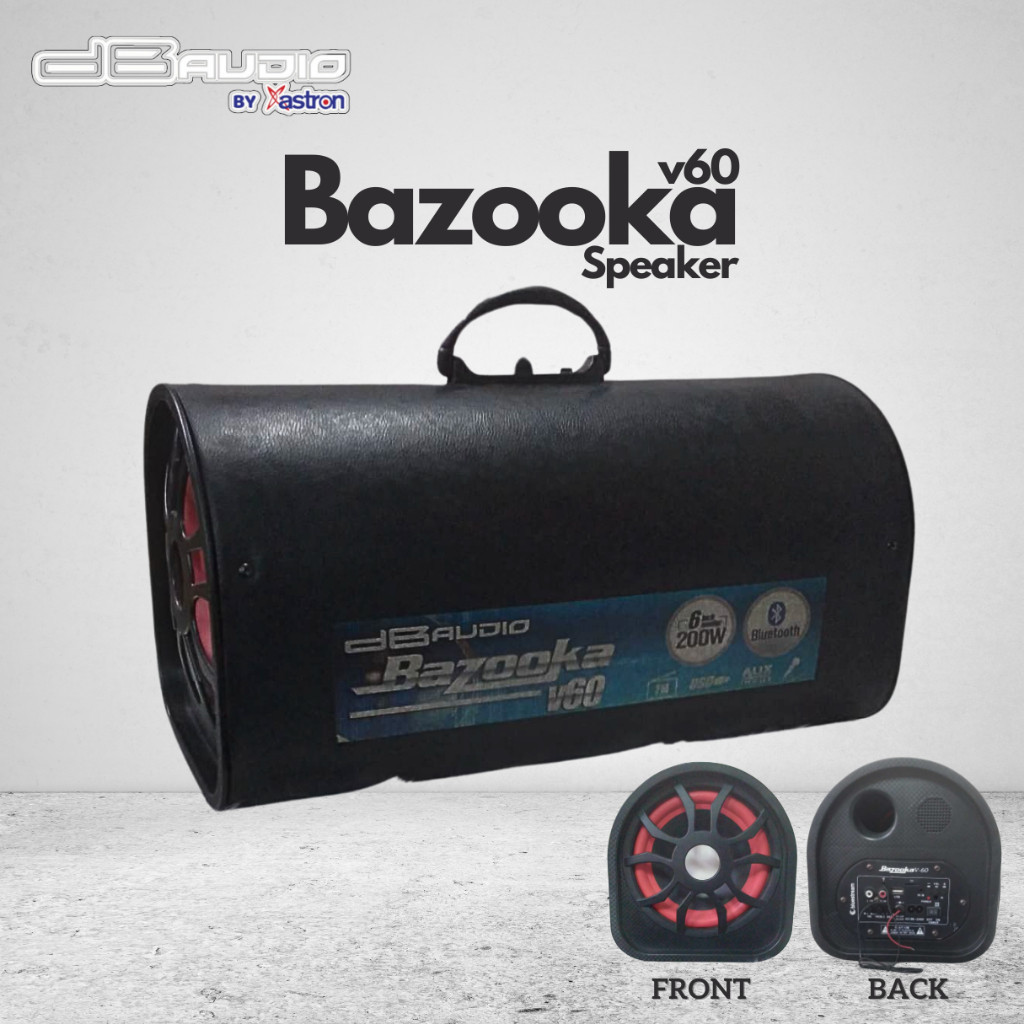 DBaudio Bazooka V60 200W 6"inch Woofer Super Bass Great Bluetooth/USB ...