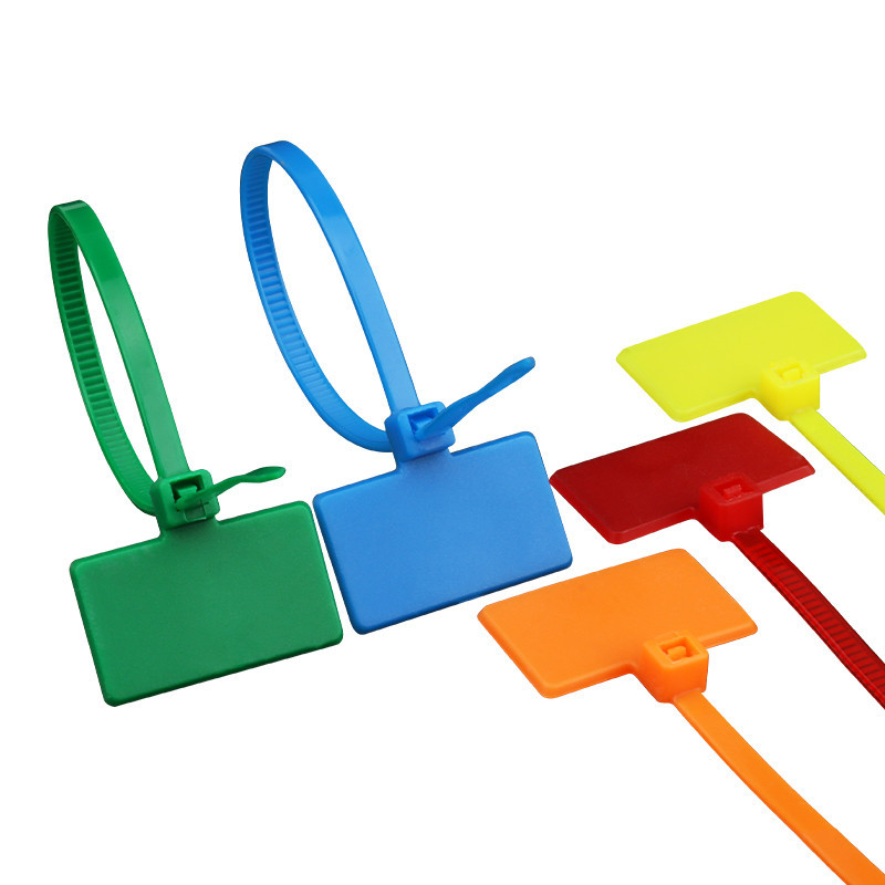 50/100pcs Nylon Cable Tie Tags/Adjustable Self-Locking Cable Ties ...