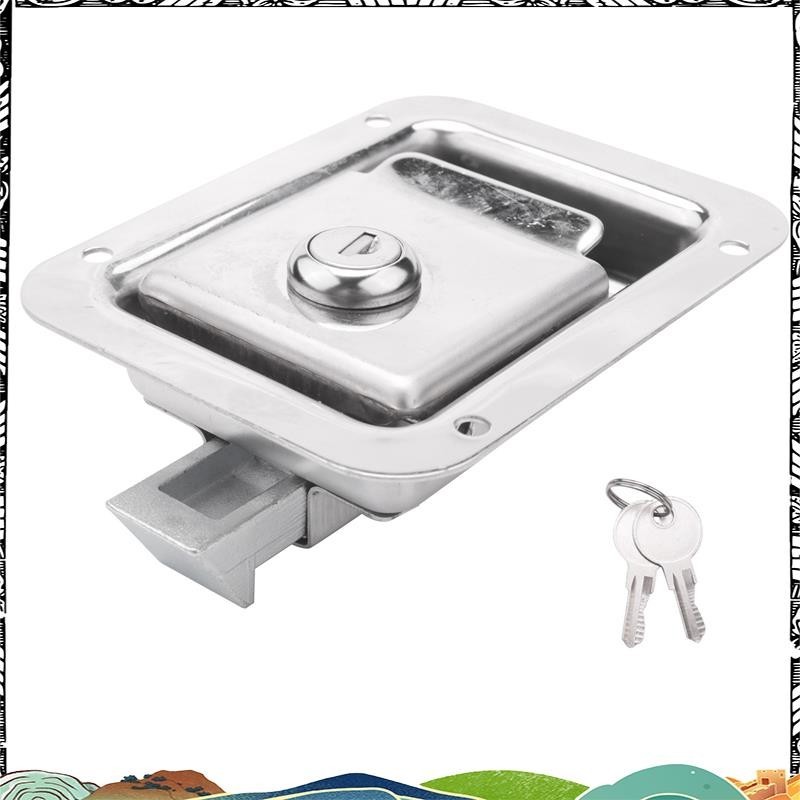Paddle Slam Latch with Lock & Key Travel Trailer Lock Stainless Steel ...