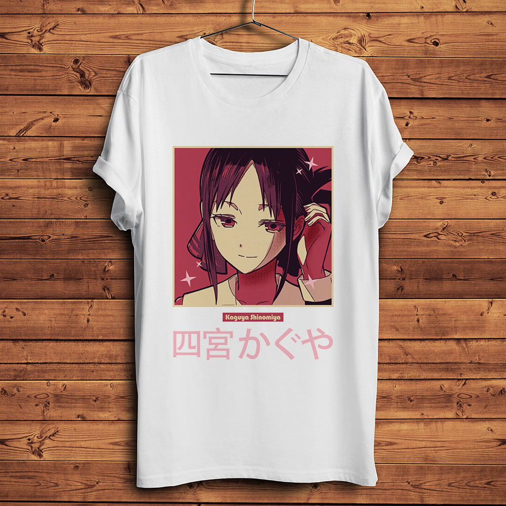 Shinomiya Kaguya funny waifu anime t shirt men men white casual tshirt ...