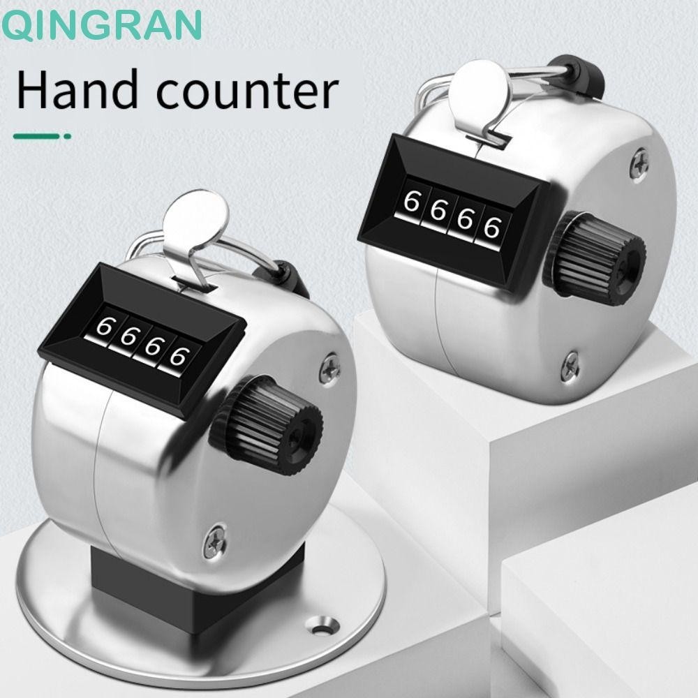 QINGRAN Hand Tally Counter, 4-Digit Handheld. Manual Lap Counter ...