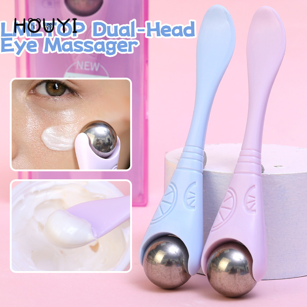 Double-ended Eye Cream Massage Stick - Anti Wrinkle Eyes Roller Ball ...