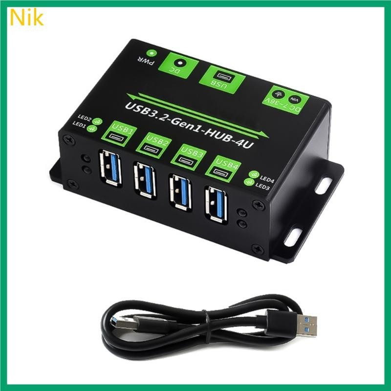Niki USB 3 2 Gen1 Hub 4 Port Fast Speed Expansion with 7 36V Power Interfaces | Shopee Philippines