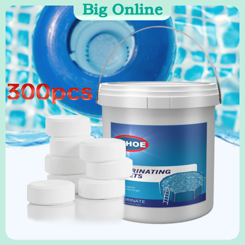 300pcs Pool Chlorine Tablets Pool Cleaning Tablets For Swimming Pool ...
