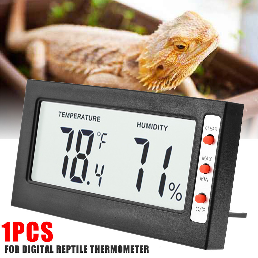 Wireless Digital Thermometer Reptile Lizard Gecko Bearded Dragon ...