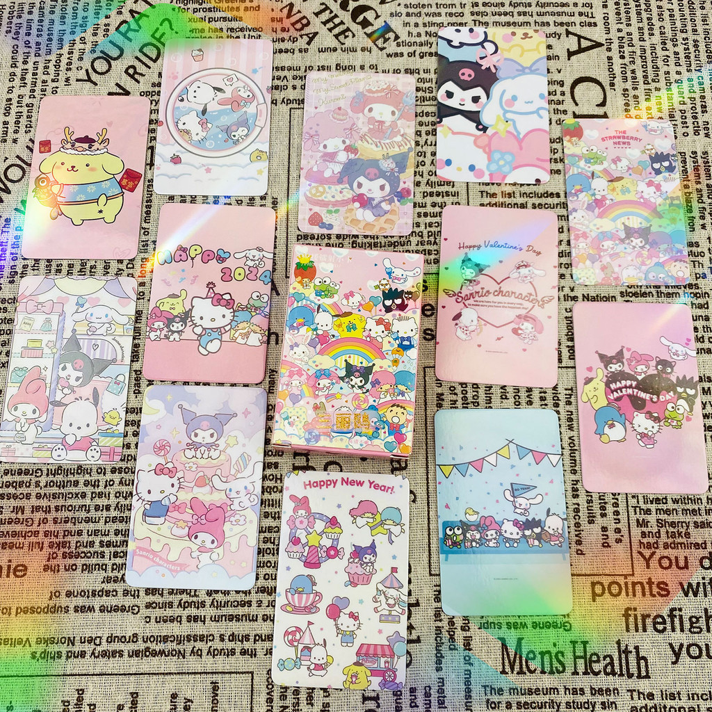 55pcs Anime Manhwa Manga Sanrio Hidden love Raster Card Jinx Blue Lock ...