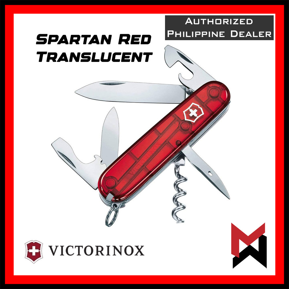 Victorinox Spartan - Red Transparent / Translucent / Ruby - 1.3603.T ...