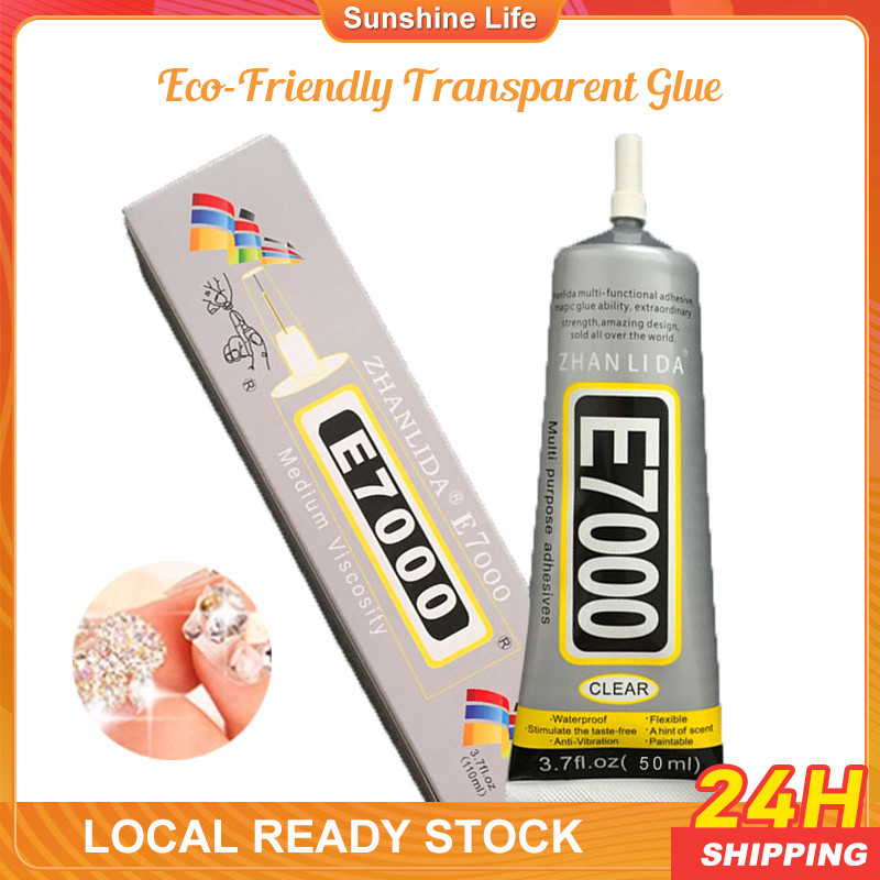 E7000 fabric special glue handmade diy sticky clothes print pattern ...