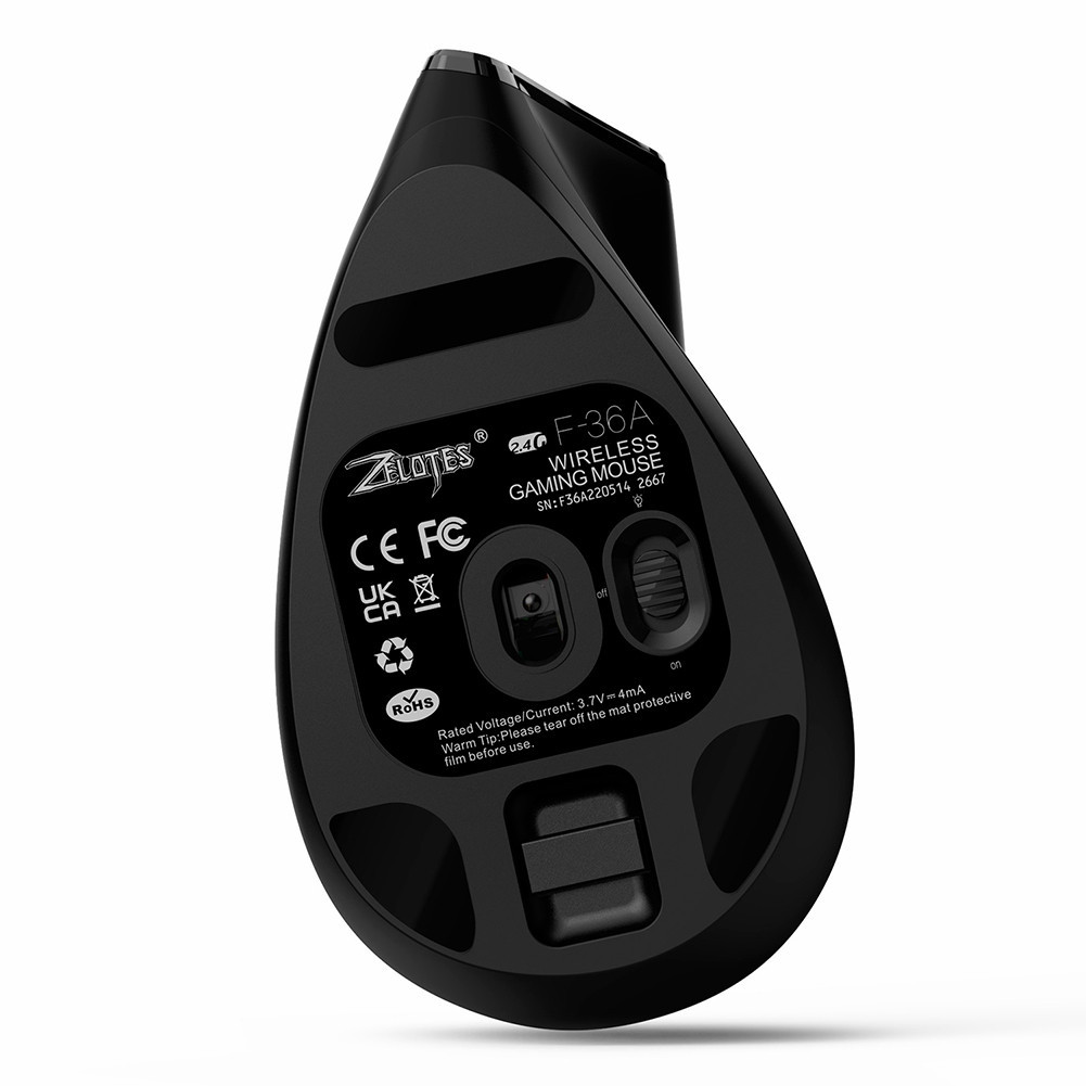 ZELOTES Ergonomic Vertical Mouse 2400 DPI Adjustable F-36A 2.4G ...