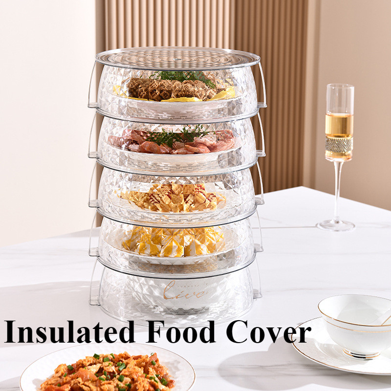 PET Insulated Food Cover, Household Stackable Transparent Food Cover ...