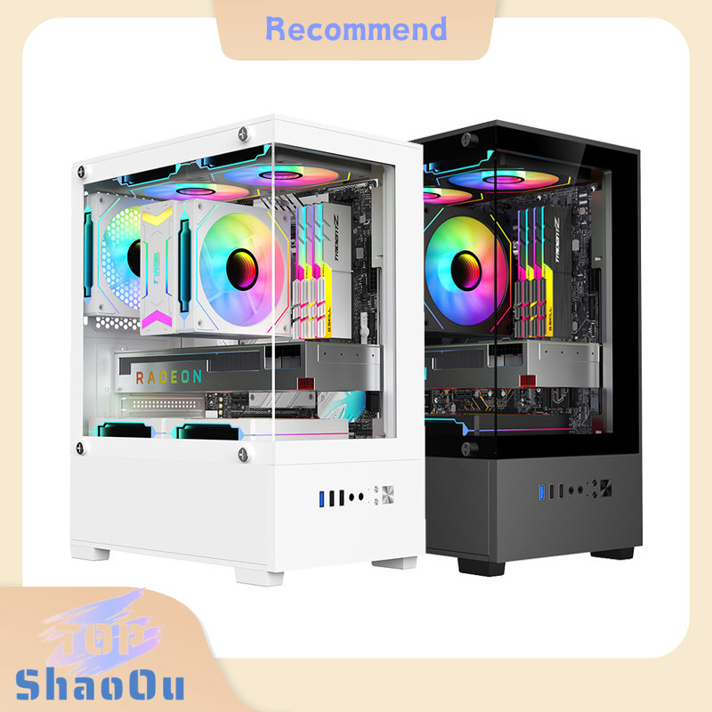 ShaOu Transparent Desktop PC Case Computer Tower For M-ATX ITX ...