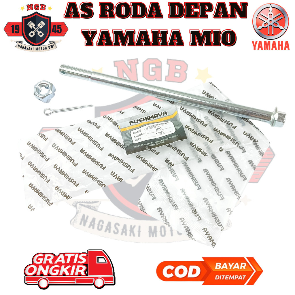 Yamaha Mio Front Axle A Set Of Nuts & Bolts - Mio Front Axle+Nuts - Mio ...