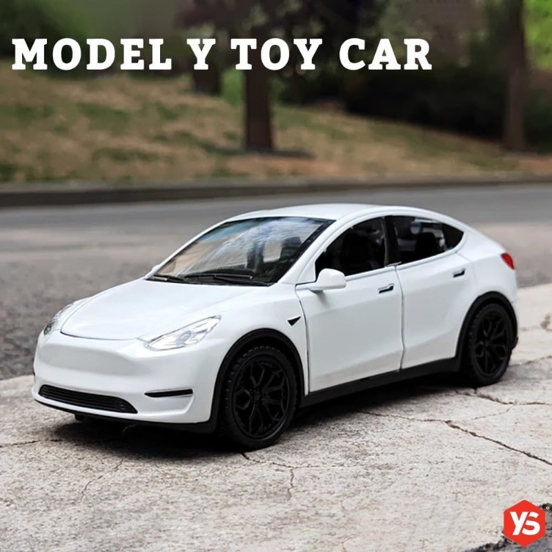 1/32 Scale Diecast Car Tesla Model Y,Zinc Alloy Toy Car Pull Back ...