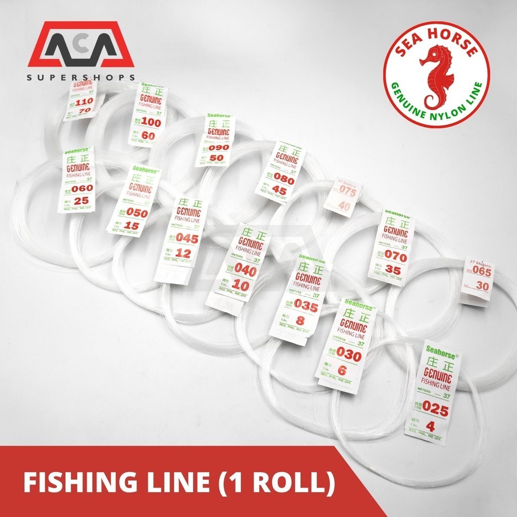 SEAHORSE Fishing Lines (1 ROLL) 25MM Upto 110MM | Shopee Philippines
