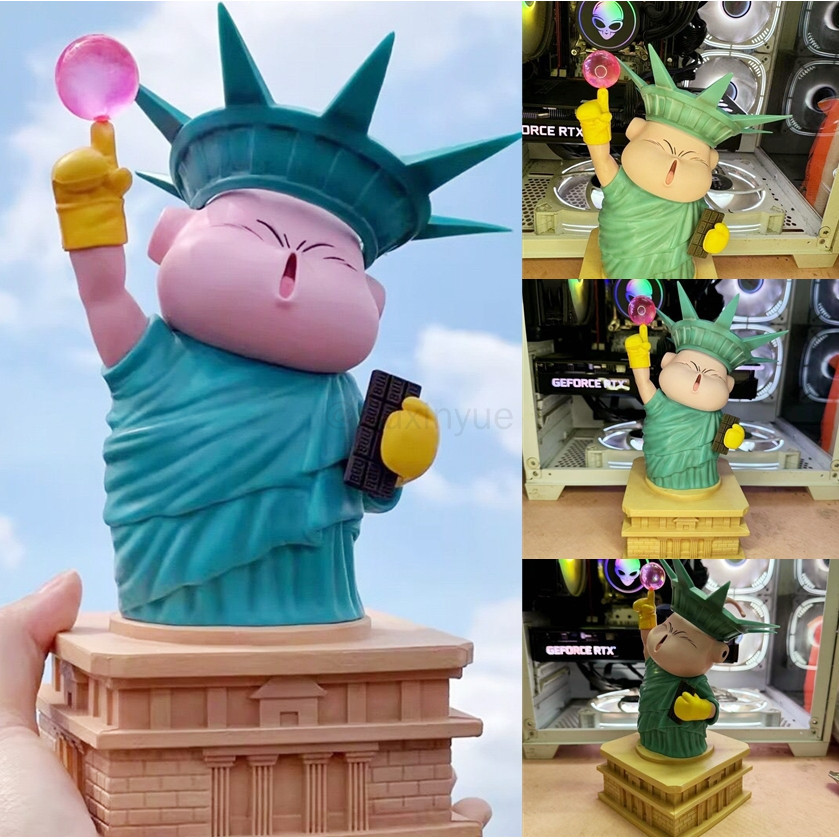 dragon ball Super Saiyan Majin Buu COS Statue of Liberty GK figure 20cm ...