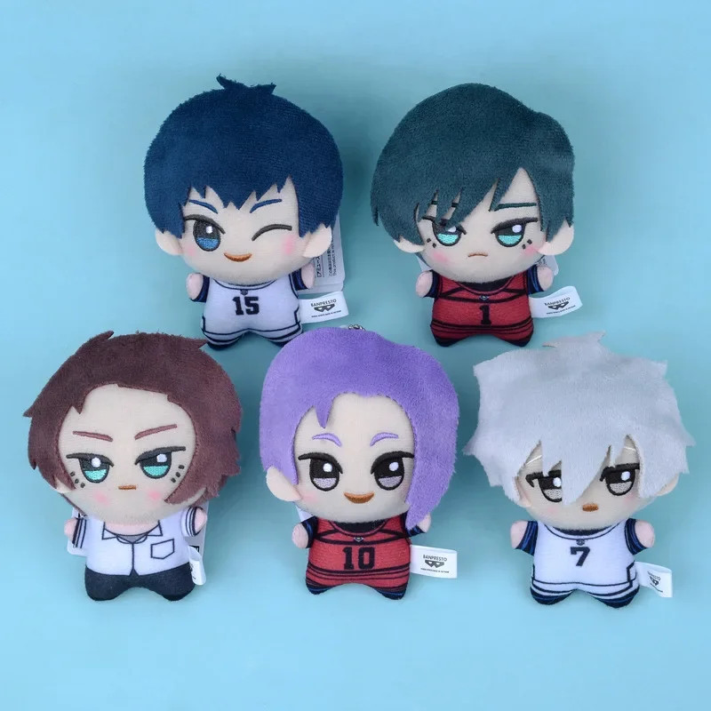 10cm Blue Lock Key Chain Plush Toy Pendant Nagi Seishiro Chigiri Hyoma ...