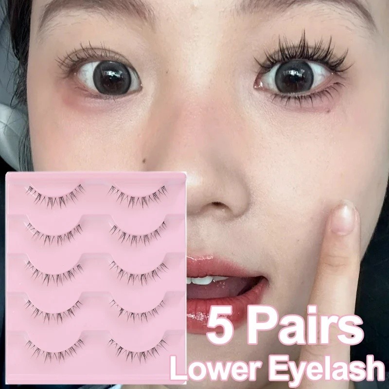 Fluffly Natural Lower Eyelashes - Realistic Handmade Under Eye Lashes ...