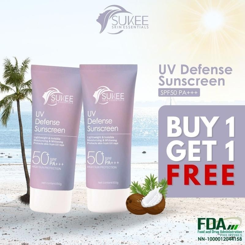 2PCS SUKEE UV Defense Sunscreen Vitamin B3 Niacinamide for Brightening ...