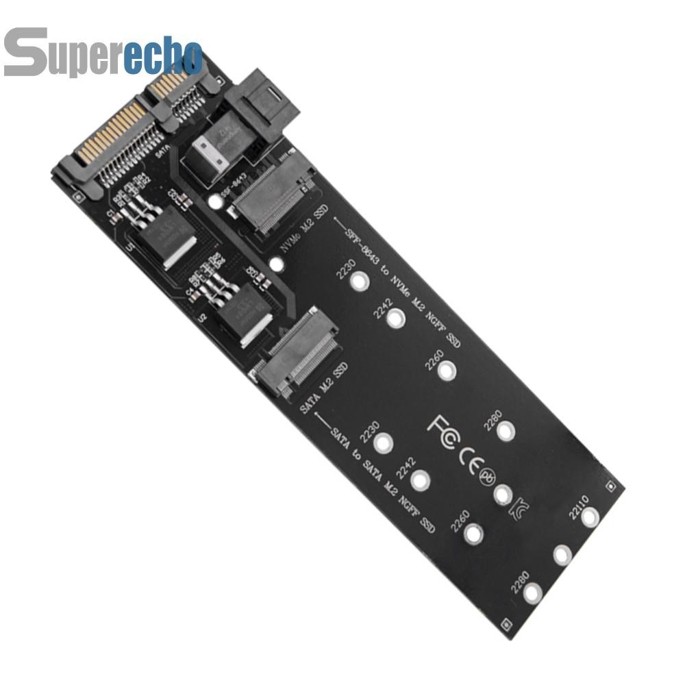 SFF-8643 To M.2 U2 Kit NGFF M-Key To Slimline SAS NVME PCIe SATA SSD Adapter [superecho.ph ...