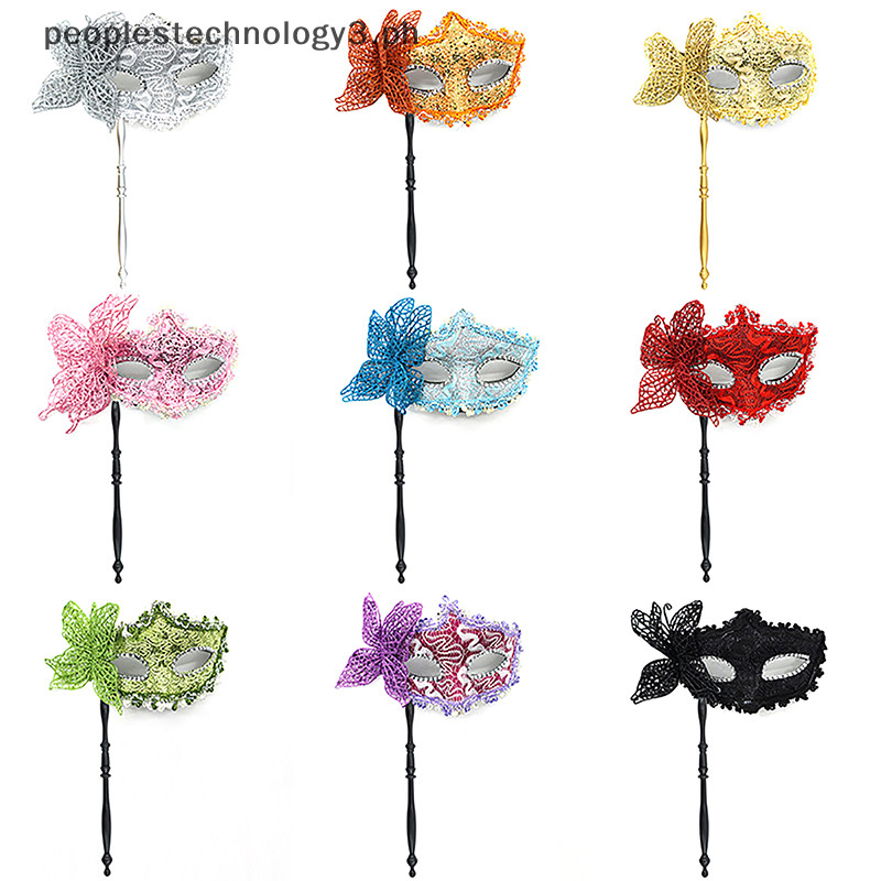 # Halloween # Halloween Party Mask With Holding Stick Evening Prom ...