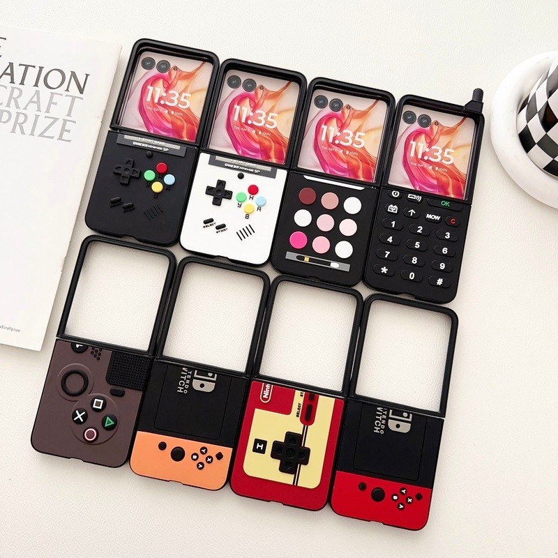 For Motorola Razr 50 Ultra 50 MOTO Razr50 Razr+ 2024 Casing Black White ...
