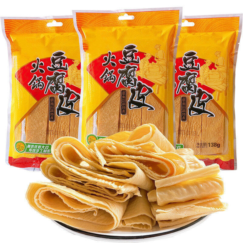 XUPAI Shiping handmade oily tofu skin dried goods yuba tofu skin hot ...