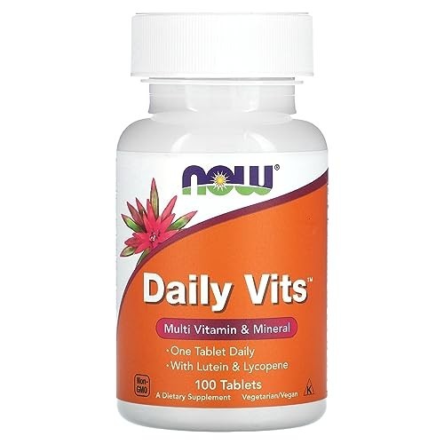 NOW Foods Daily Vits Multi, 100 Tablets - Complete Daily Multivitamin ...