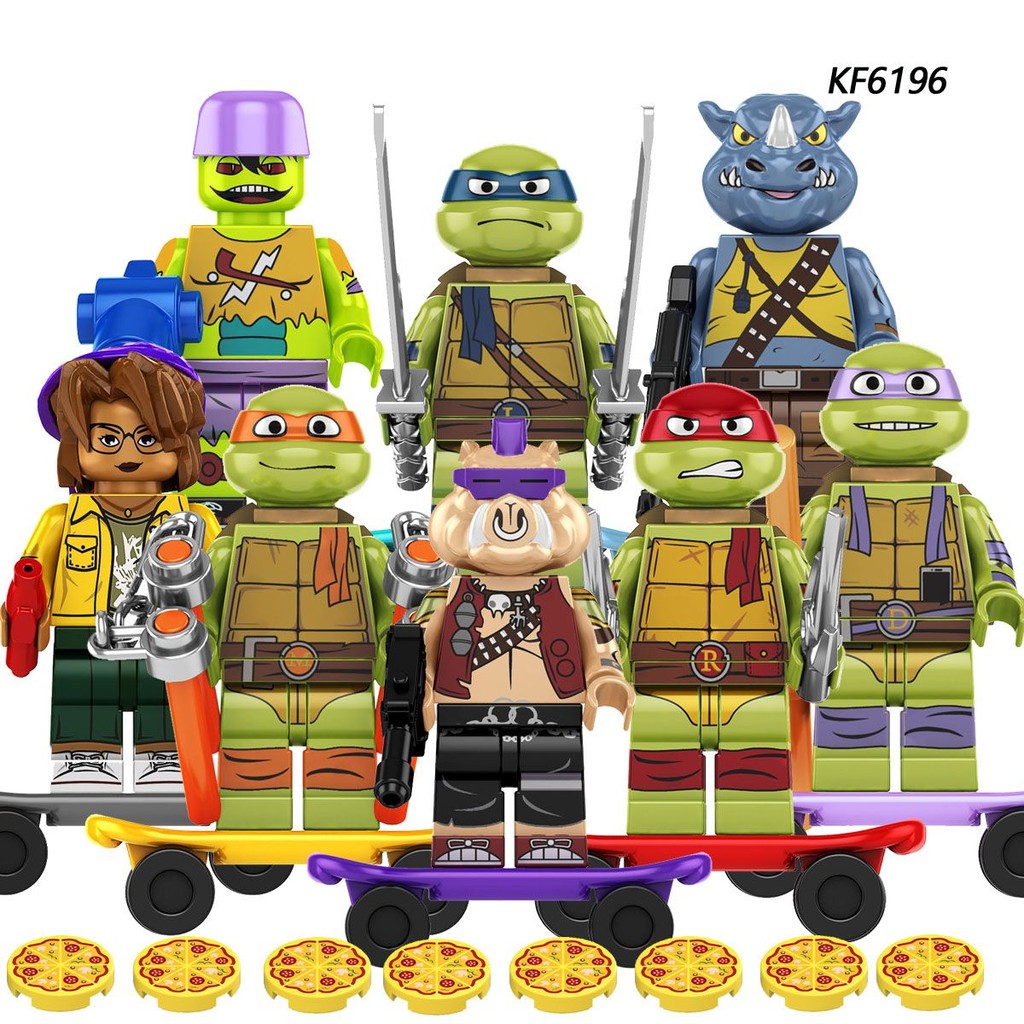 TMNT Games Dolls Bricks Turtle Leo Raph Doll Mini Buildings Blocks ...
