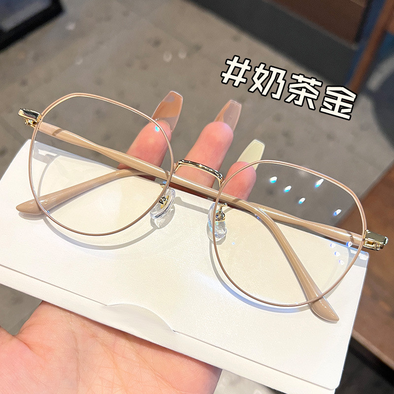 Anti blue light glasses, new Xiaohongshu same style glasses for men and women, Korean version ...