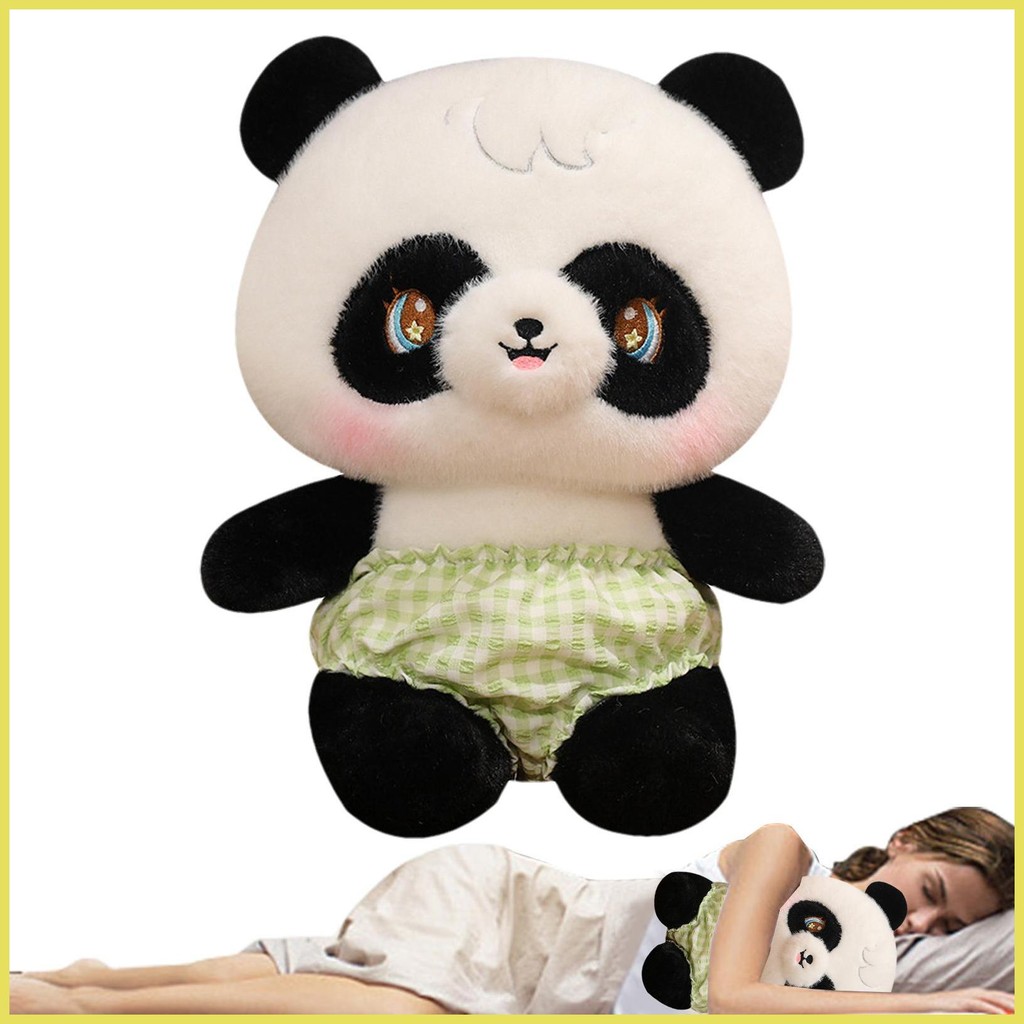 Panda Stuffed Animal Realistic Soft Cute Panda Stuff Panda Plush ...